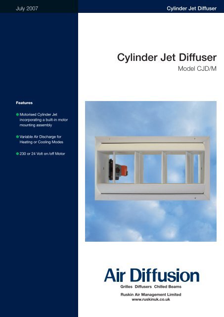 Cylinder Jet Diffuser - Air Diffusion