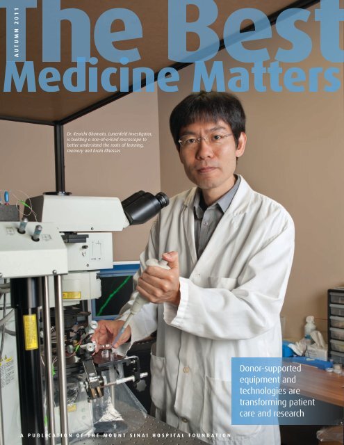 Best Medicine Matters Fall 2011 - Mount Sinai Hospital
