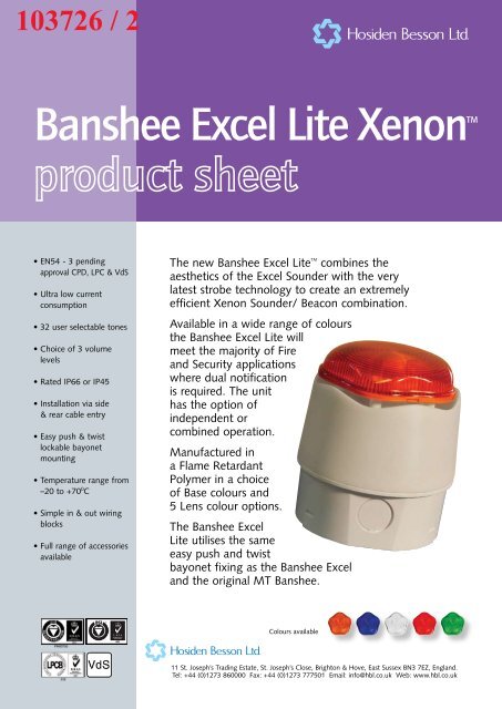 Banshee Excel Lite XenonTM