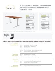 Seating Parts and Repair Manual - Humanscale