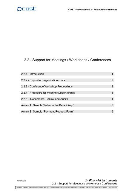 Annex A: Sample â Letter to the Beneficiaryâ - Cost 873