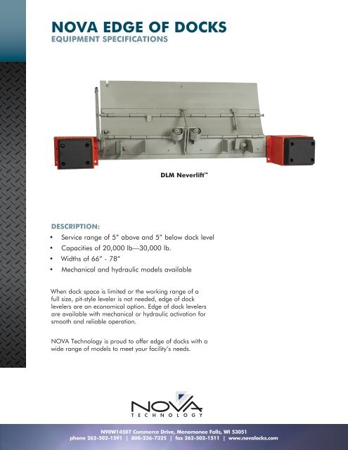 Nova Edge of Docks PDF - Nova Technology