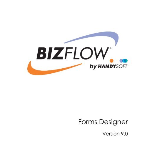 BizFlow 9.0 Forms Designer User Guide.pdf - To Parent Directory