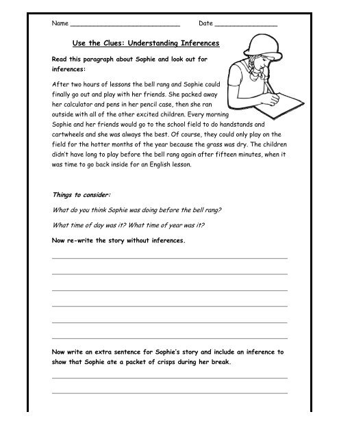 Use the Clues: Understanding Inferences - Teach-nology