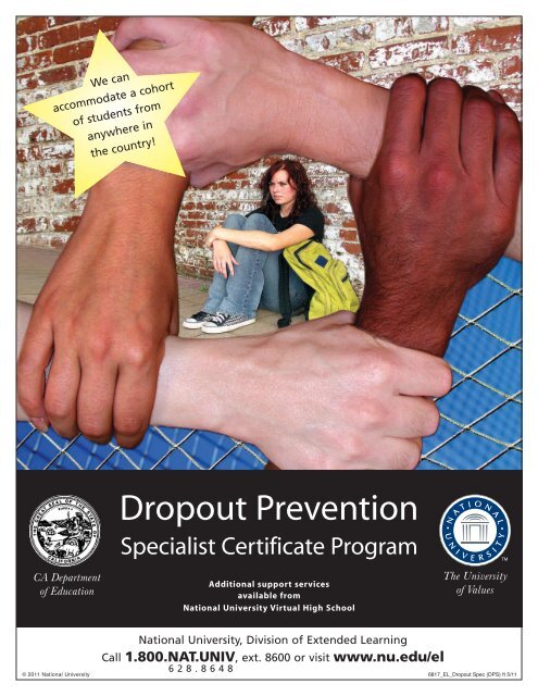 Dropout Prevention flyer - National University