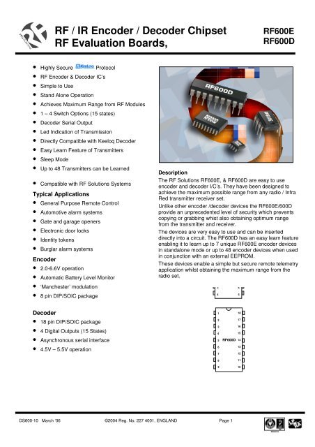 datasheet - RF Solutions