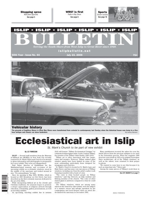 Ecclesiastical art in Islip - Islip Bulletin