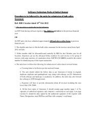 Softex Form Format - Chennai