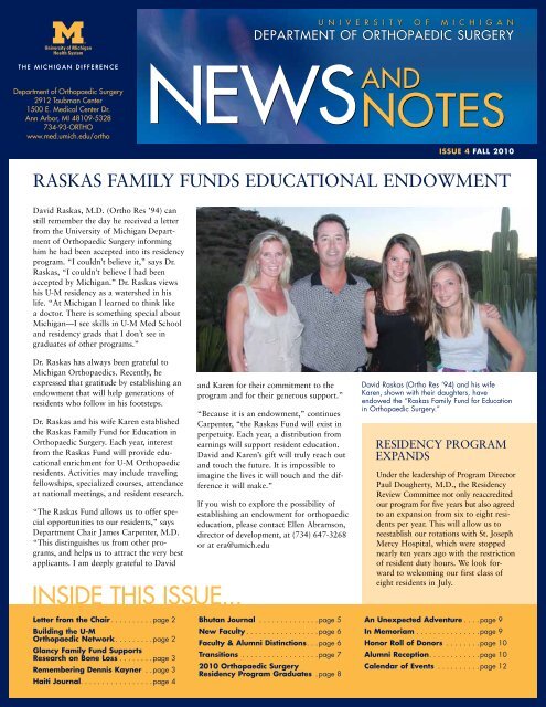 notes notes - University of Michigan Health System