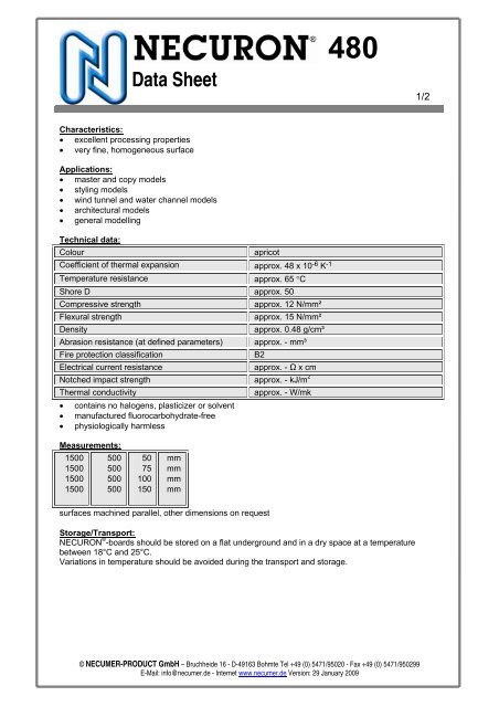 Tech Data - AMT Composites