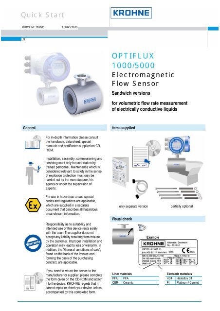 OPTIFLUX 1000/5000