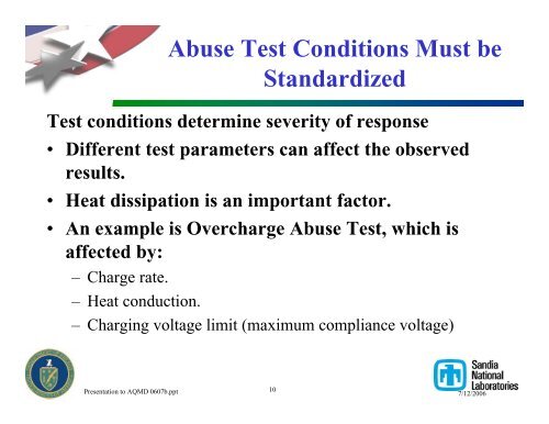 Presentation to AQMD 0607