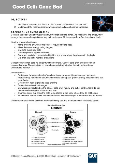 Good Cells Gone Bad - QUT