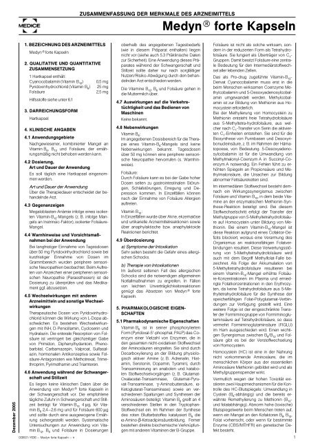 Medyn forte Kapseln - Medice