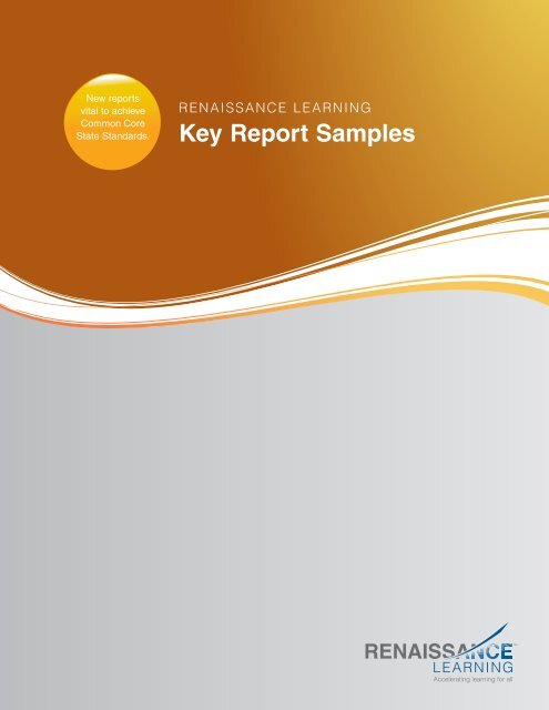 Key Report Samples - Renaissance Learning