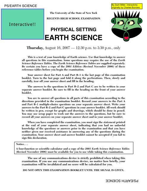 Earth Science Reference Tables Review Key | Cabinets Matttroy