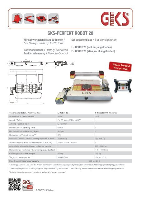 GKS-PERFEKT ROBOT 20 - Georg Kramp GmbH & Co. KG