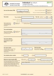 Individual tax return 2013 - Australian Taxation Office