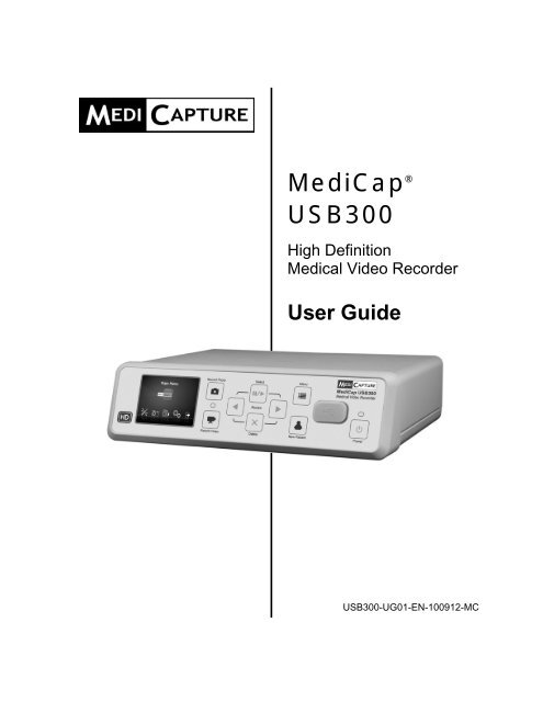 MediCap USB300 User Guide - MediCapture