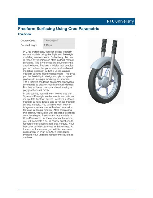 Freeform Surfacing Using Creo Parametric