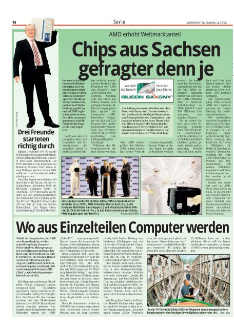 Chips aus Sachsen gefragter denn je - MEGWARE Computer GmbH