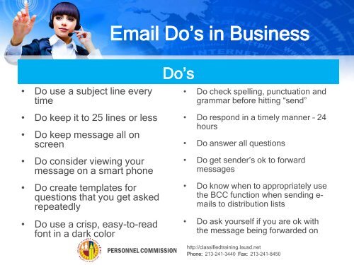 E-mail Do's and Don'ts in Business