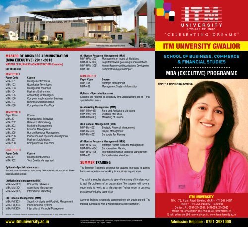 Download Brochure - ITM University