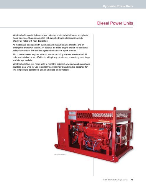 Hydraulic Power Units Ele
