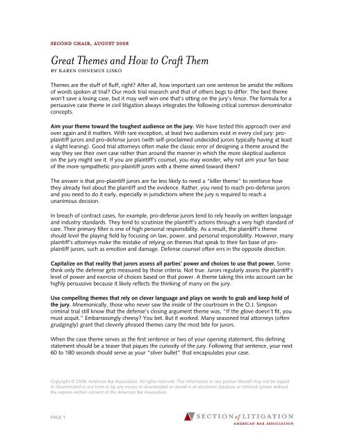 Great Themes and How to Craft Them - Persuasion Strategies
