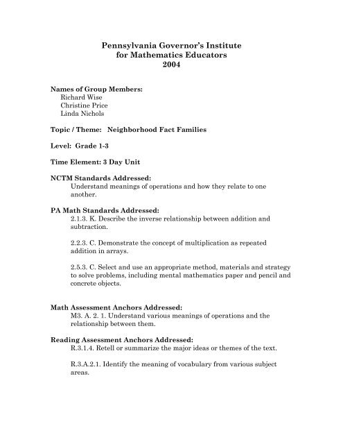 Lesson Plan Template - Pennsylvania College of Technology