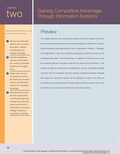 Chapter 2 - Pearson Learning Solutions