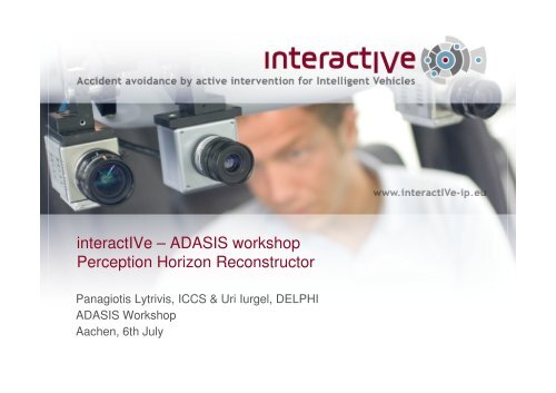 ADASIS workshop Perception Horizon Reconstructor - eCoMove