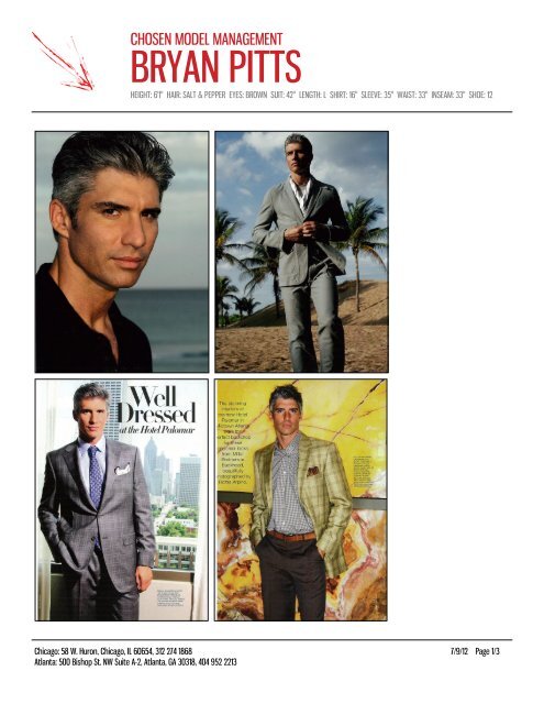 Bryan Pitts - Book - Chosen Model Management