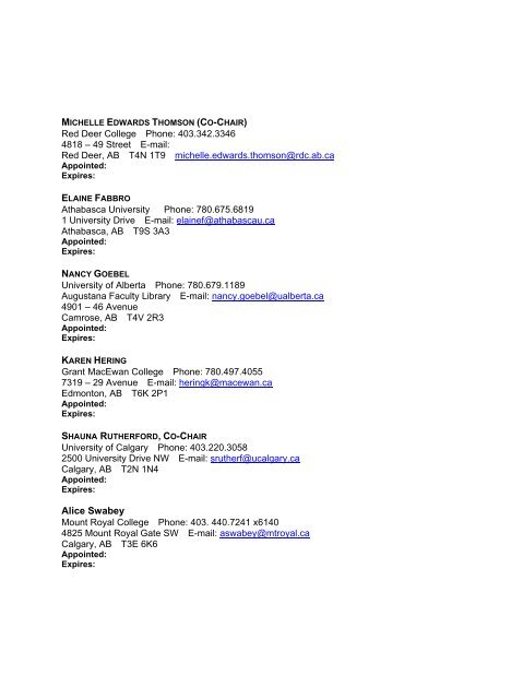 Alberta Public Library Electronic Network Steering Committee