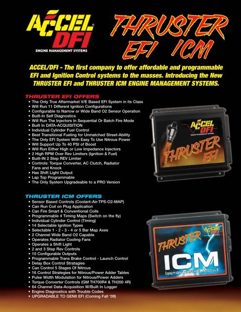 ACCEL/DFI - The first company to offer affordable ... - efisupply.com