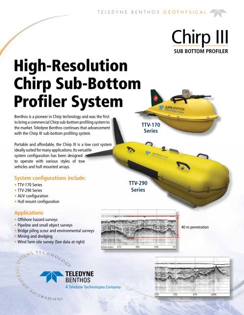 Teledyne Benthos Chirp III - Seafloor Systems, Inc