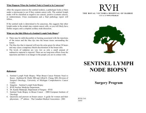 SENTINEL LYMPH NODE BIOPSY - Royal Victoria Hospital