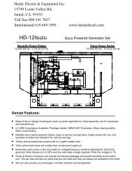 MTU Detroit Diesel 1020 KW generator spec sheet - Hardy Diesels ...