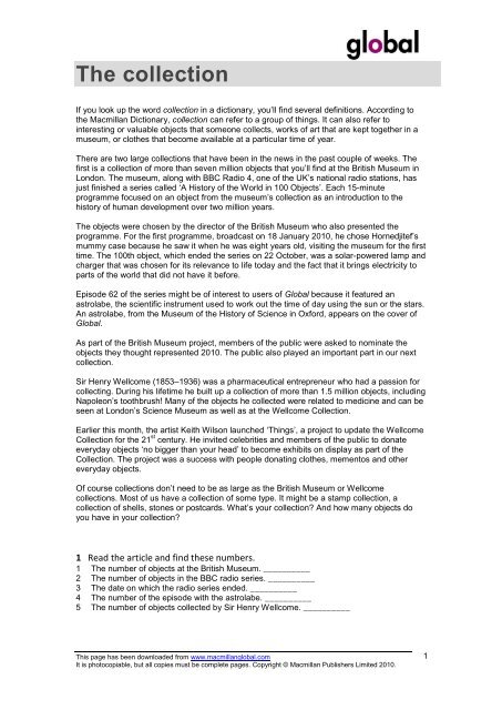 Download Lesson Plan - Global from Macmillan Education