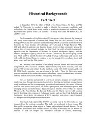 Executive Summary - US Air Force Center for Strategy and Technology