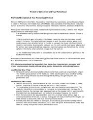 Barbara Welter, "The Cult of True Womanhood: 1820-1860" (1966)