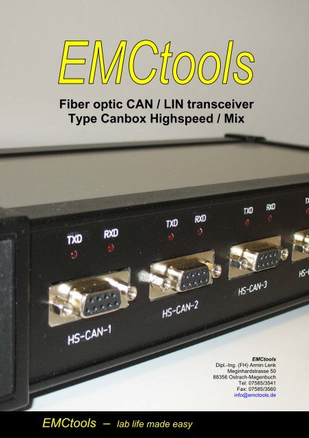 datasheet - EMCtools