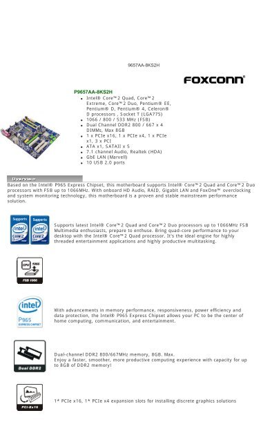 Foxconn - Products: Motherboard - OSCS