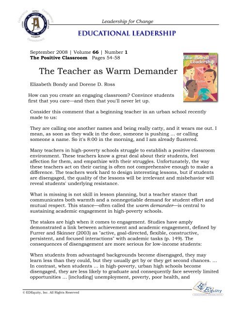 Warm Demander Article