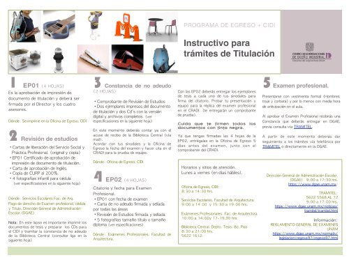 Instructivo para trámites de Titulación - CIDI - UNAM