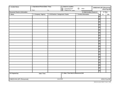 Ics Form 211 Fillable - Printable Forms Free Online