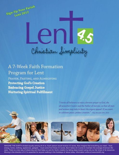 Lent 4.5 Christian Simplicity Brochure/Order Form - Holy Name ...