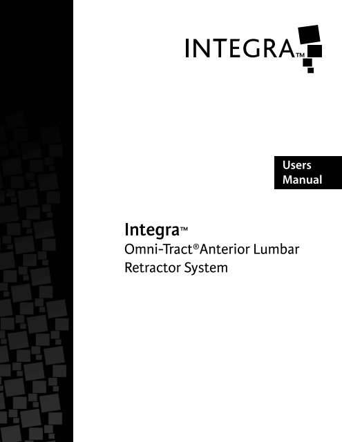 Anterior Lumbar IFU 40-9025 - Integra LifeSciences