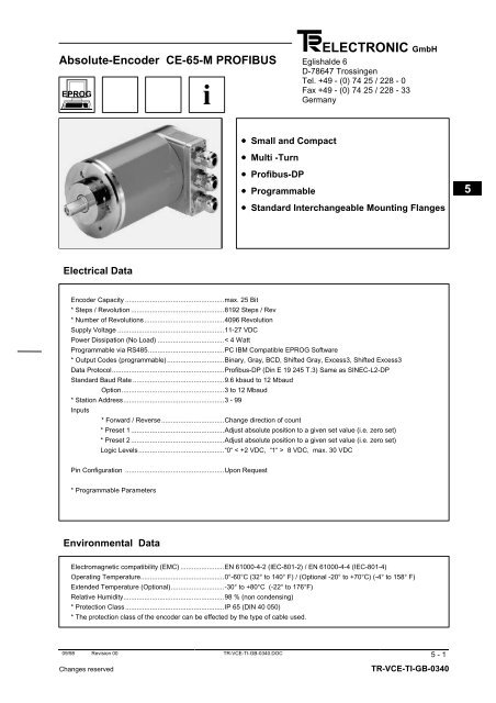 Profibus L2DP - TR Electronic