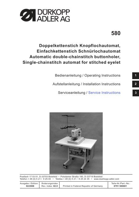 580 SERV - Durkopp Adler AG